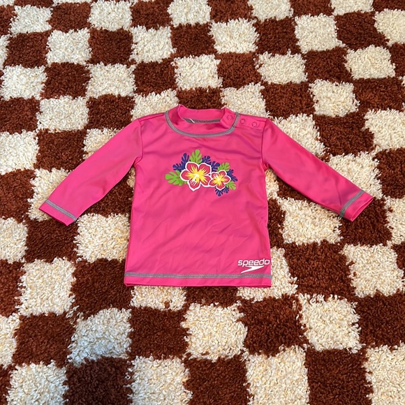Speedo | Swim | Speedo Raspberry Rose Upf 5 Rash Guard | Poshmark